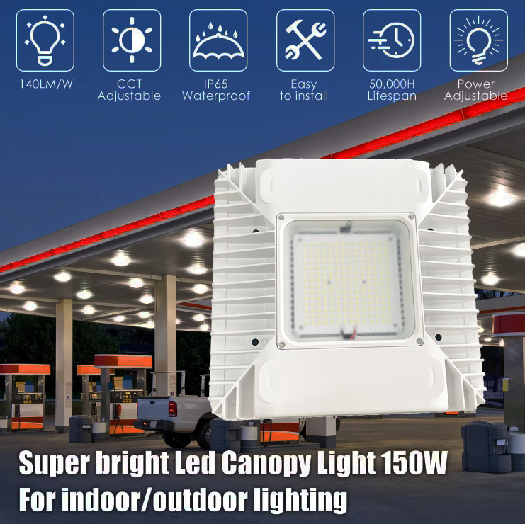 100w 120w led canopy lights for petrol Gas Station