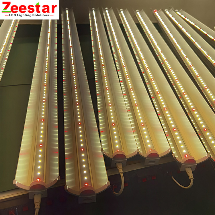 custom 4ft 40W greenhouse integrated led grow tube light reflector for ...