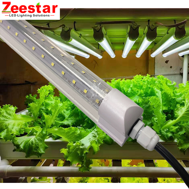1200mm 4 ft 3ft 35w t8 red blue led v-shape integrated tube grow lights veg