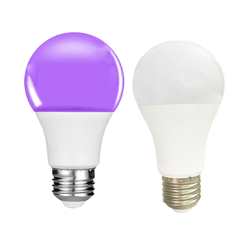 220v 385-400nm 9W 12W UV purple Blacklight led Bulb light For Halloween ...