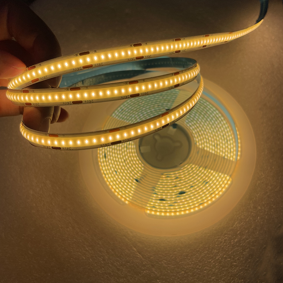 cob led strip light 528led 2700k 4000k 5v 12v 24v 14w 18w 25w 8mm 3mm 100m