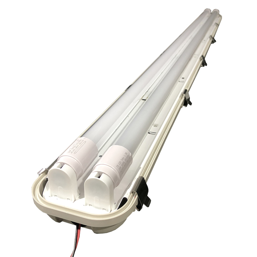 ip65 waterproof 20w 40w 60cm 120cm t8 double tube explosion-proof tri ...